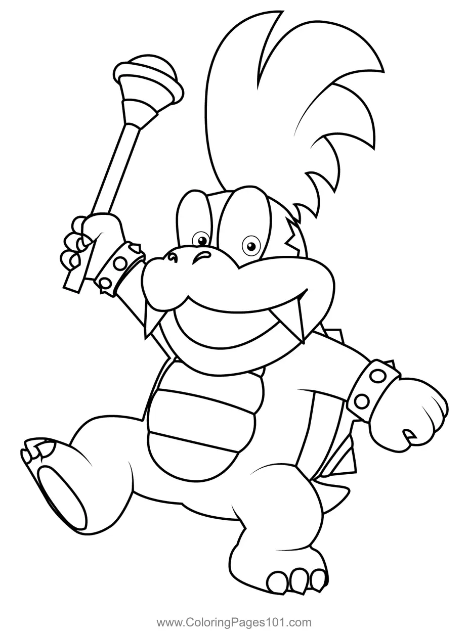Larry Koopa Mario Kart Coloring Page for Kids - Free Mario Kart ... Larry Koopa Mario Kart Coloring Page for Kids - Free Mario Kart ...