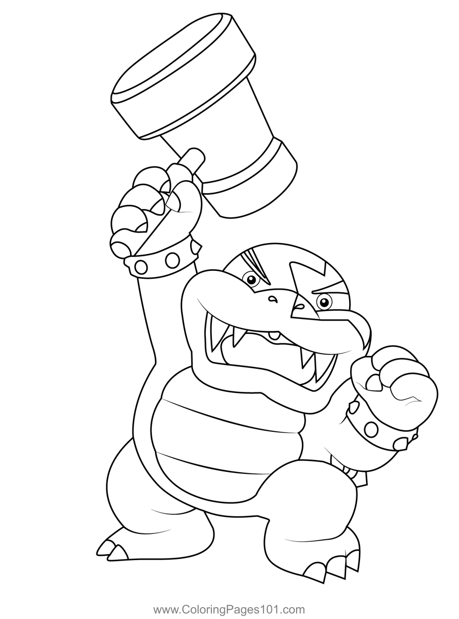 Morton Koopa Jr Mario Kart Coloring Page for Kids - Free Mario Kart ... Morton Koopa Jr Mario Kart Coloring Page for Kids - Free Mario Kart ...