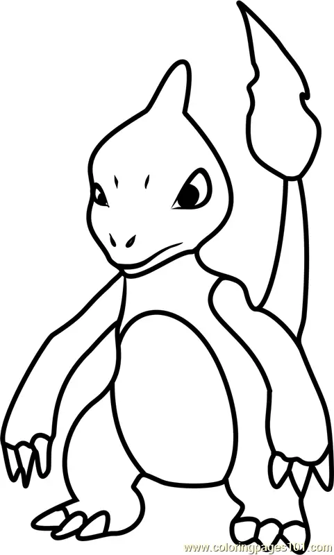 Charmeleon Pokemon GO Coloring Page for Kids - Free Pokemon GO ...