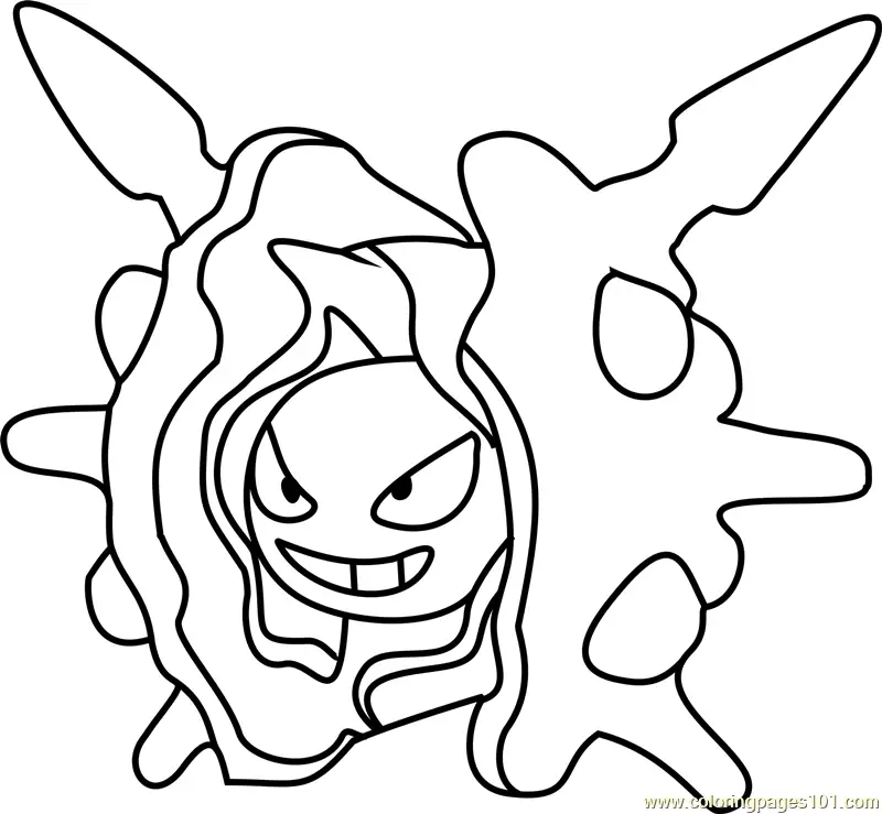 Cloyster Pokemon GO Coloring Page for Kids - Free Pokemon GO Printable ...