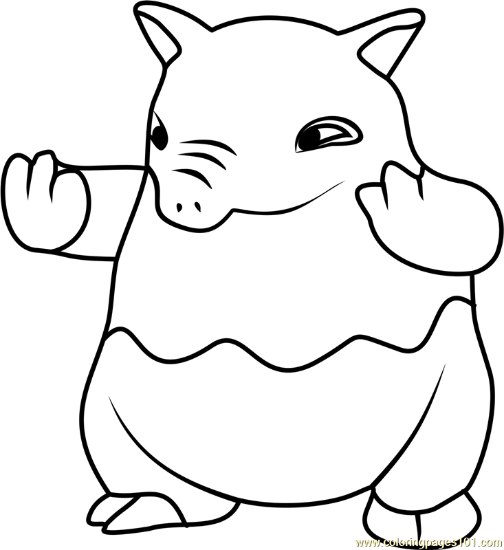 Drowzee Pokemon GO Coloring Page for Kids - Free Pokemon GO Printable ...