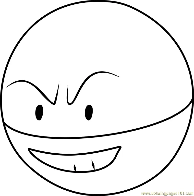 Electrode Pokemon GO Coloring Page for Kids - Free Pokemon GO Printable ...