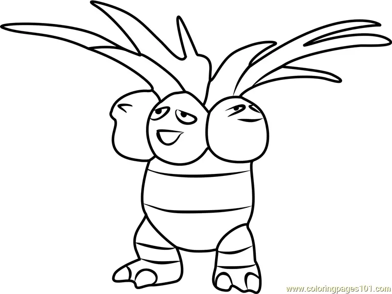 Exeggutor Pokemon GO Coloring Page for Kids - Free Pokemon GO Printable ...