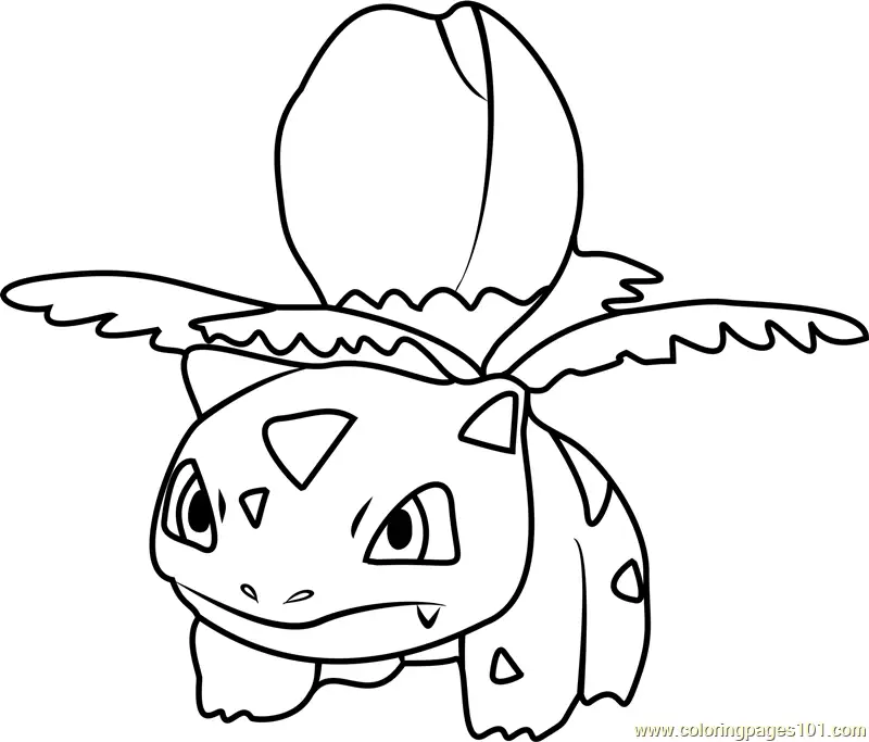 Ivysaur Pokemon GO Coloring Page for Kids - Free Pokemon GO Printable ...