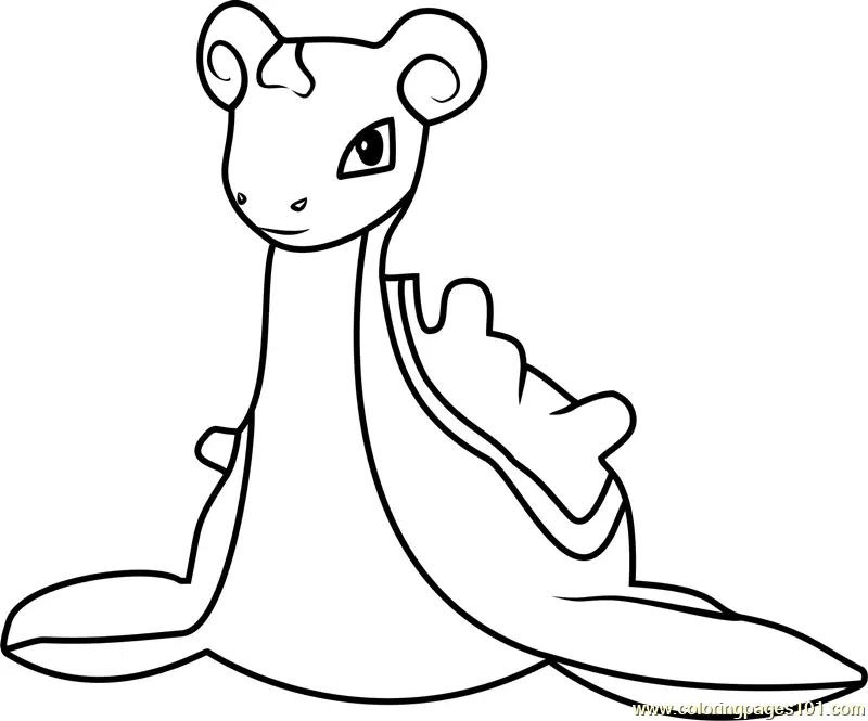 Lapras Pokemon GO Coloring Page for Kids - Free Pokemon GO Printable ...