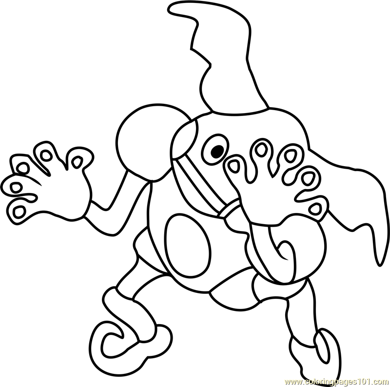 Mr Mime Pokemon Coloring Pages Sketch Coloring Page