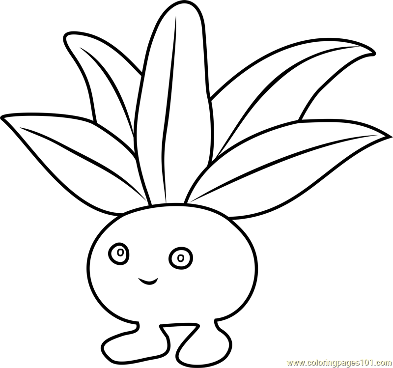 Oddish Pokemon GO Coloring Page for Kids - Free Pokemon GO Printable ...