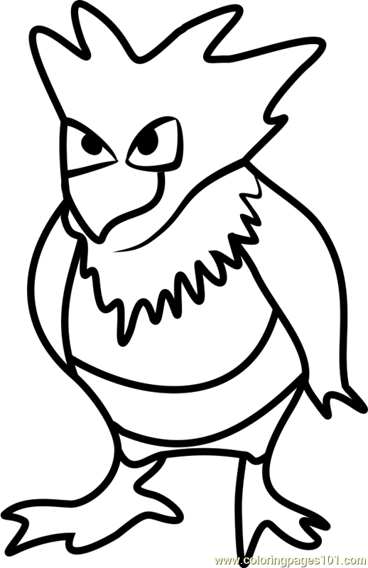 Spearow Pokemon GO Coloring Page for Kids - Free Pokemon GO Printable ...