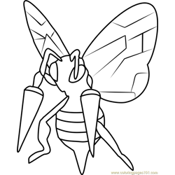 Beedrill Coloring Pages for Kids - Download Beedrill printable coloring ...