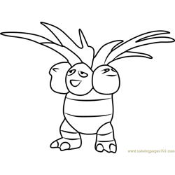 Executor Pokemon Coloring Page Sketch Coloring Page