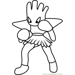 Hitmonchan Pokemon GO Coloring Page for Kids - Free Pokemon GO ...