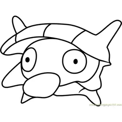 Shellder Pokemon GO Coloring Page for Kids - Free Pokemon GO Printable ...