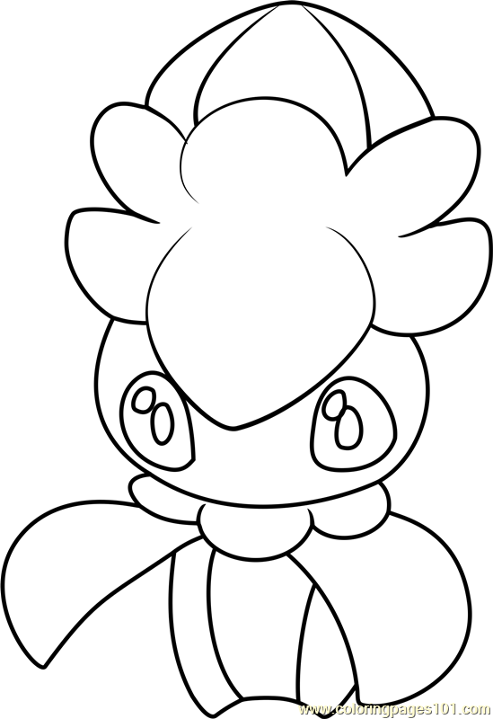 Fomantis Pokemon Sun and Moon Coloring Page for Kids - Free Pokemon Sun ...
