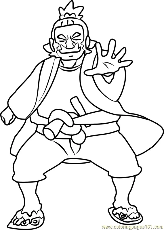 Hala Pokemon Sun and Moon Coloring Page for Kids - Free Pokemon Sun and ...