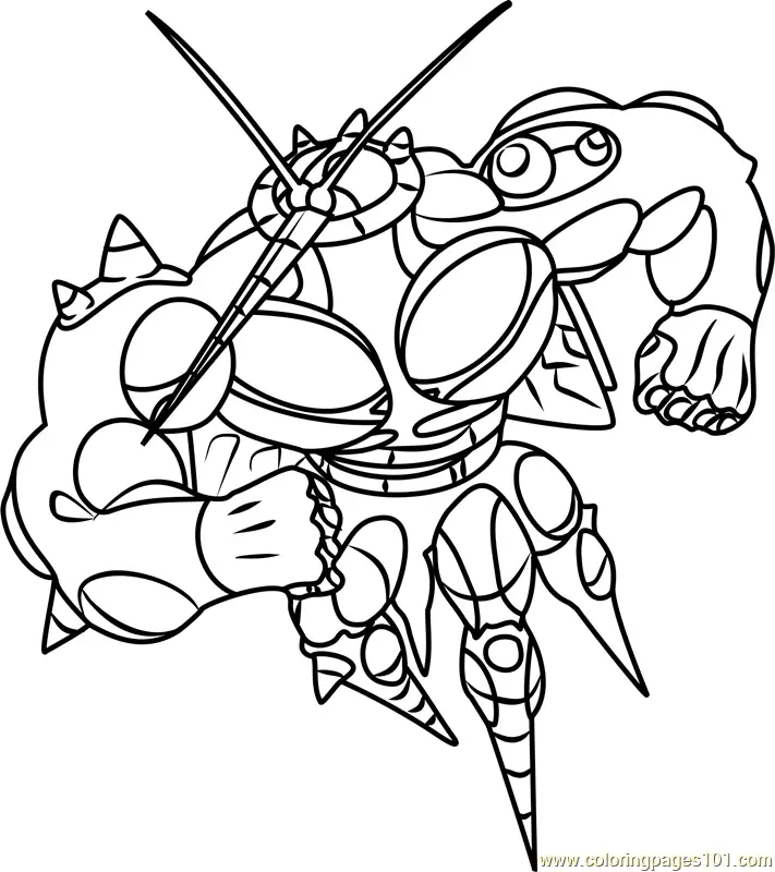 UB-02 Absorption Pokemon Sun and Moon Coloring Page for Kids - Free ...