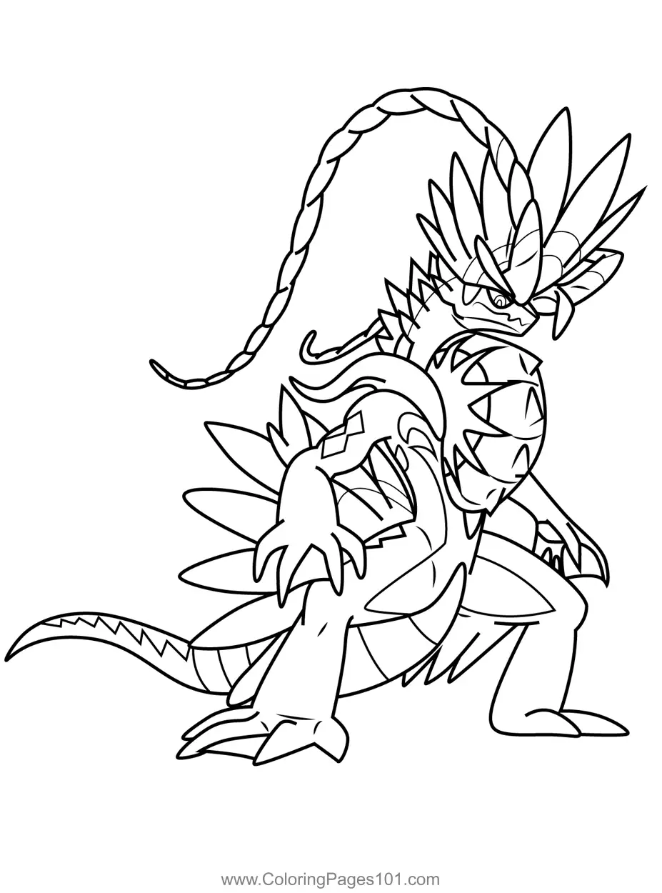 Koraidon Pokemon Coloring Page for Kids - Free Pokemon Printable ... Koraidon Pokemon Coloring Page for Kids - Free Pokemon Printable ...