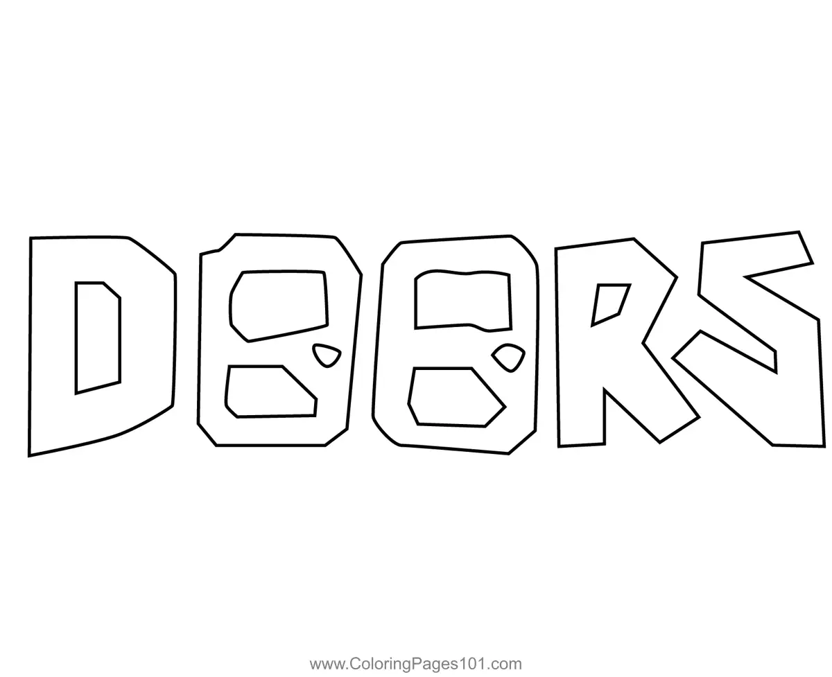 Doors Logo Doors Roblox Coloring Page for Kids - Free Roblox Doors ... Doors Logo Doors Roblox Coloring Page for Kids - Free Roblox Doors ...