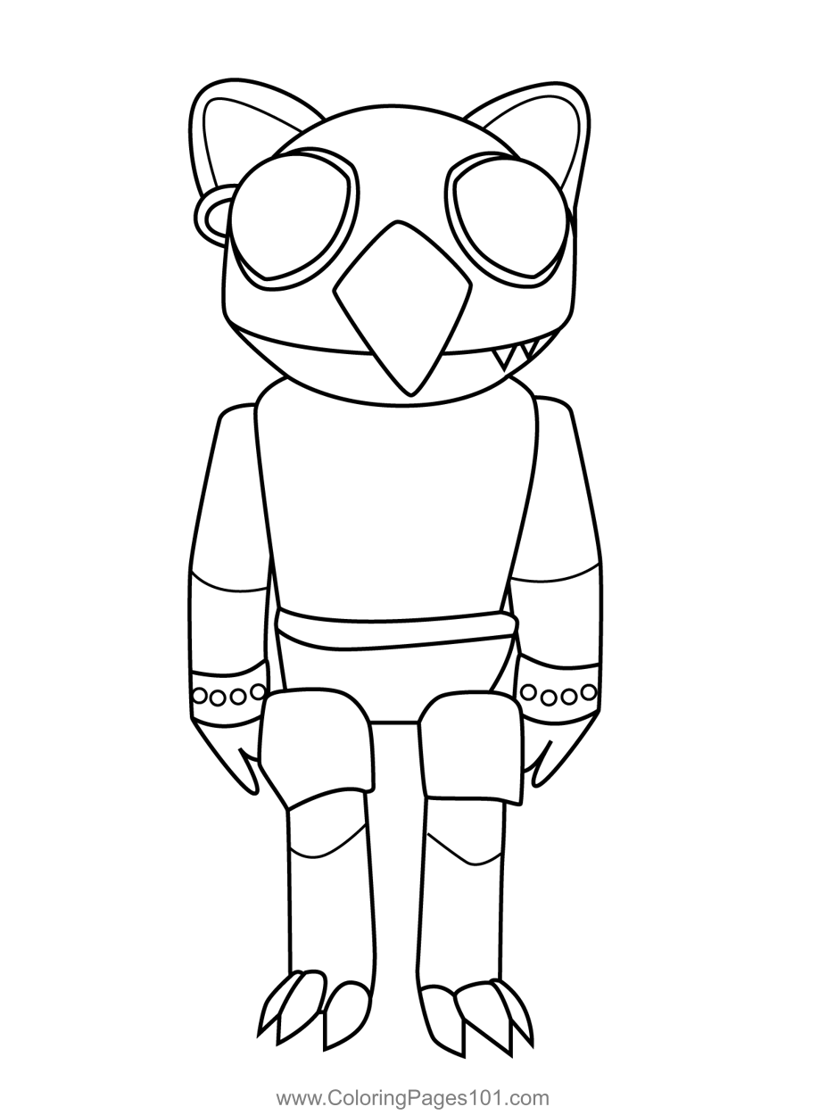 El Goblino Doors Roblox Coloring Page for Kids - Free Roblox Doors ...