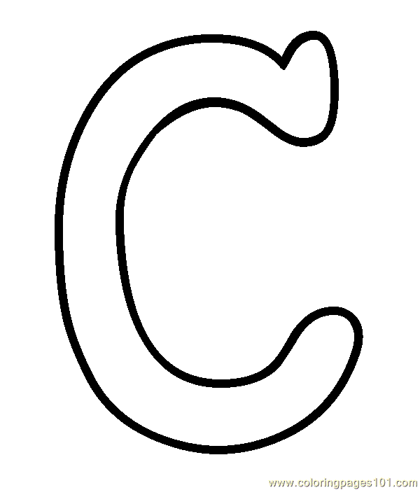 Coloring Pages Capital C (Education > Alphabets) - free printable ...