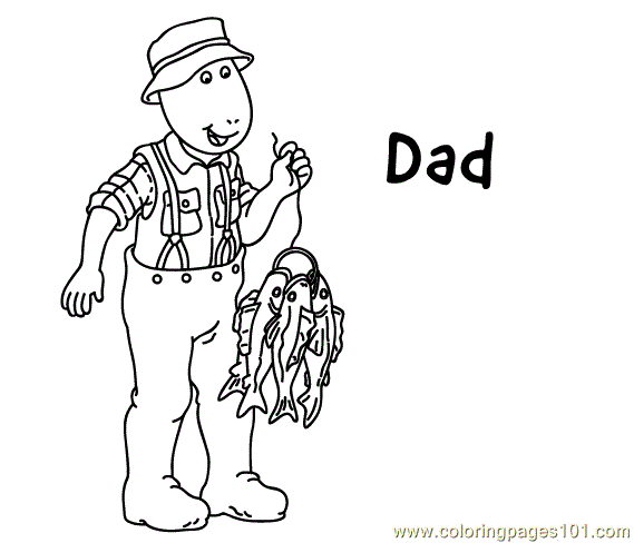 Dad and me coloring pages