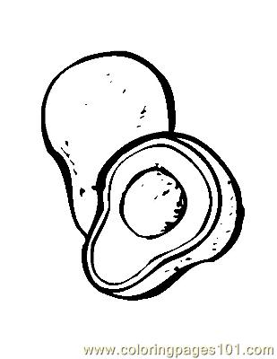 Avocado Coloring Pages Printable Coloring Pages