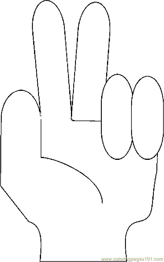 10 Fingers Coloring Pages