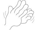 Clapping Hands Coloring Sheet Coloring Pages