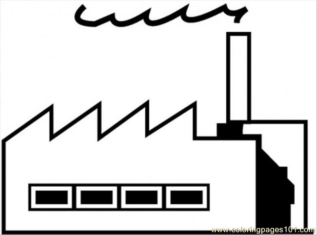 Factory coloring pages