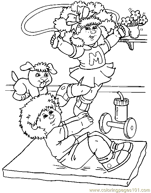 Cabbage patch doll coloring pages