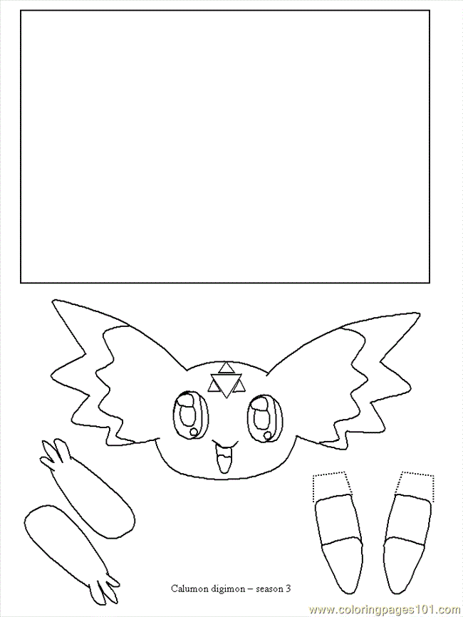 Digimon Terriermon Coloring Pages Coloring Pages
