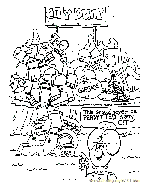 Environmental coloring pages