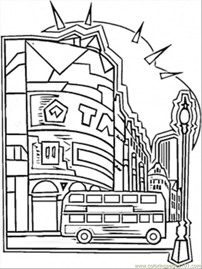 Coloring Pages For Telephone Booth London Coloring Pages