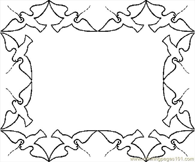 Page border coloring pages