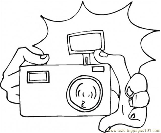 Camera coloring pages