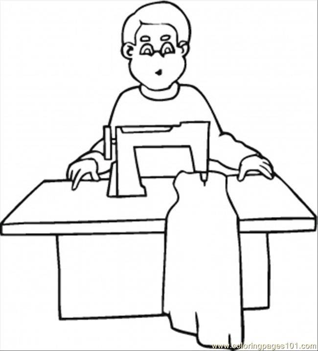 Needle And Thread Spool Drawing Sketch Coloring Page