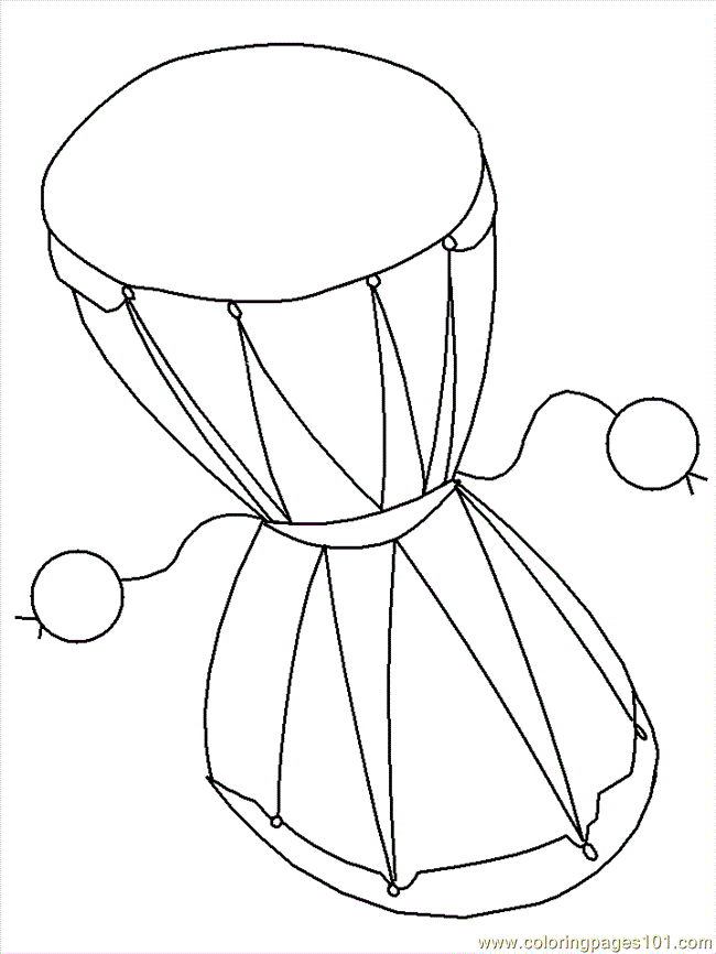 Coloring Pages India Damaru (Countries > India) - free printable ...