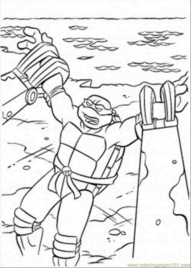 Coloring Pages Donatello Is In Danger (Cartoons > Ninja Turtles) - free ...