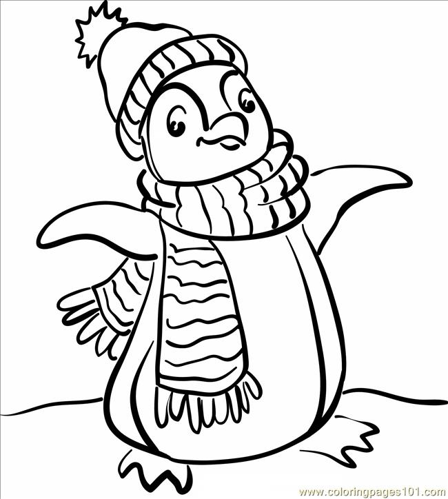 Sliding Penguin Coloring Pages Coloring Pages