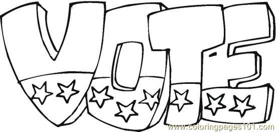 Vote For Me Coloring Pages Coloring Pages