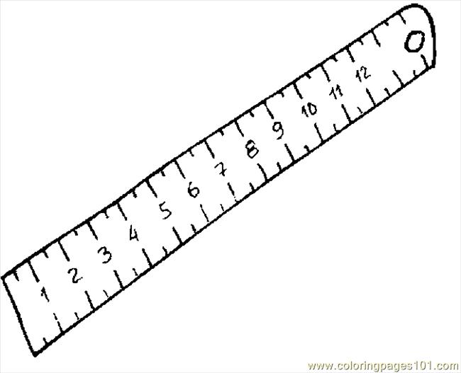 Coloring Pages Ruler Kids School Pencils Crayons Pack Back Pencil ...