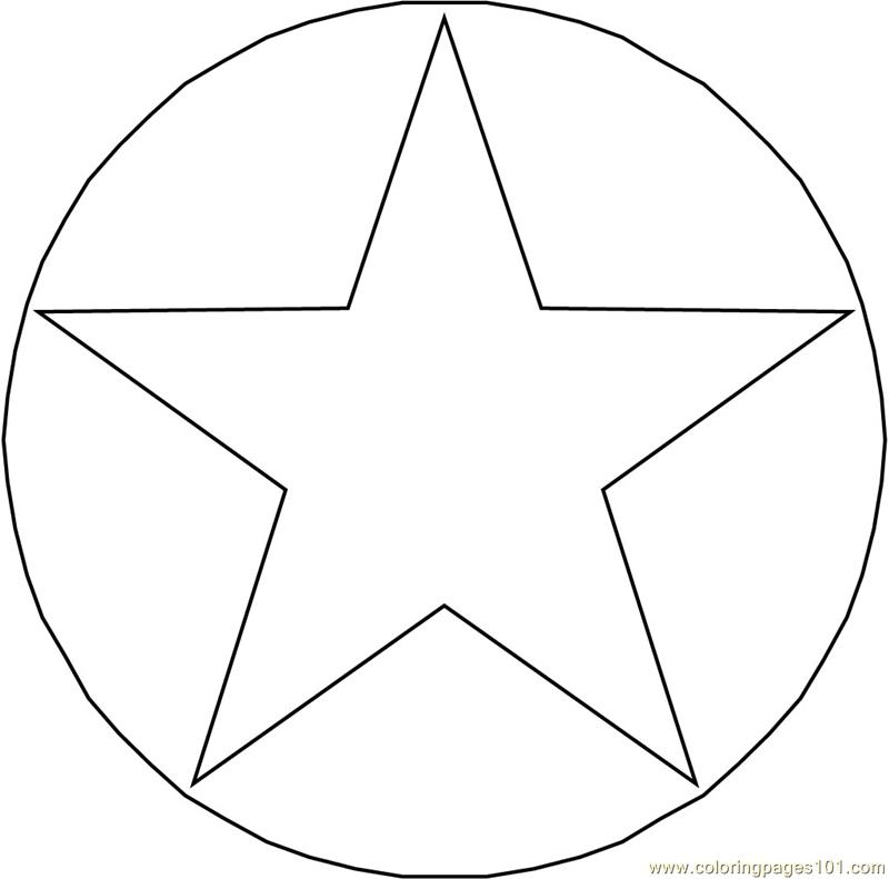 Coloring Pages Circle star (Education > Shapes) - free printable ...