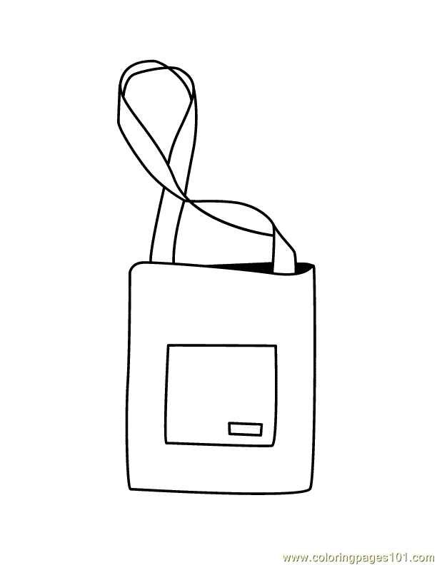 Coloring Worksheet Shopping Bags Coloring Pages