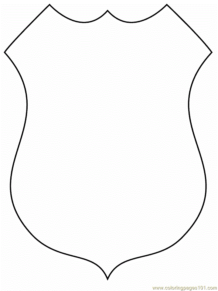 Coloring Pages badge (Cartoons > Simple Shapes) - free printable ...