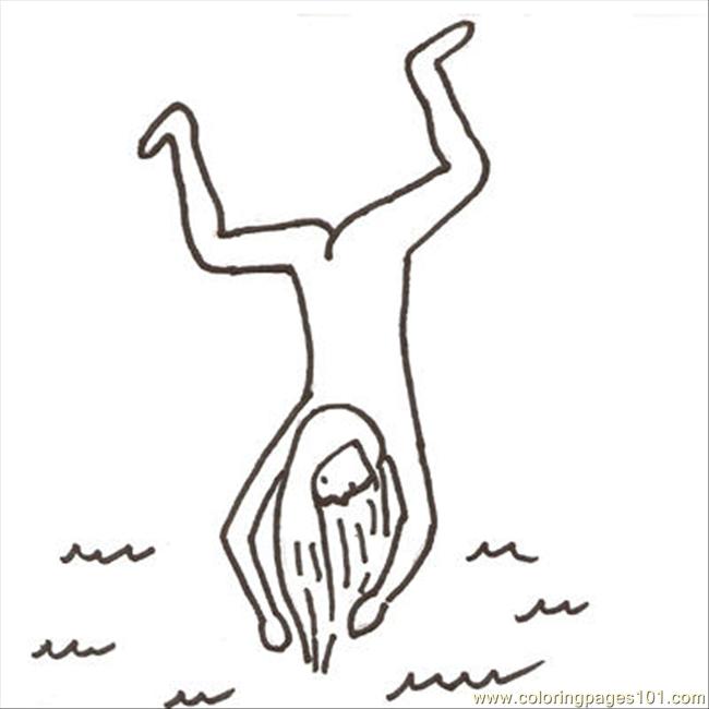 Swim Flippers Coloring Page Coloring Coloring Pages