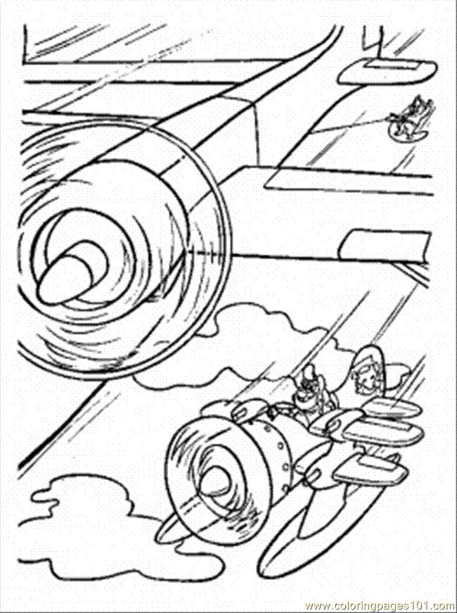 Tale Spin Coloring Pages Sketch Coloring Page