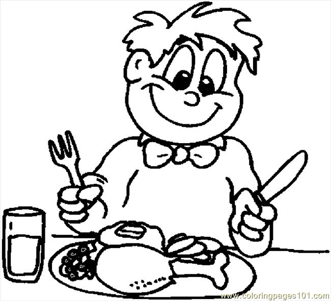 Coloring Pages Thanksgiving Dinner 4 (Holidays > Thanksgiving Day ...