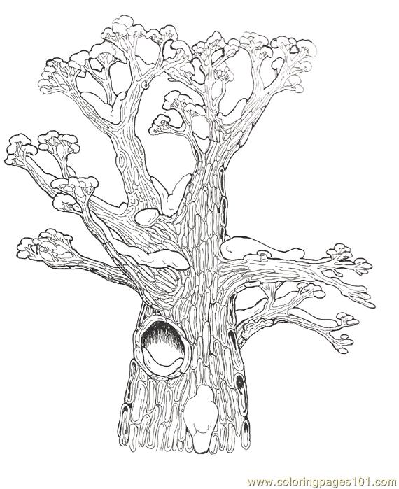 Evil Tree Coloring Coloring Pages