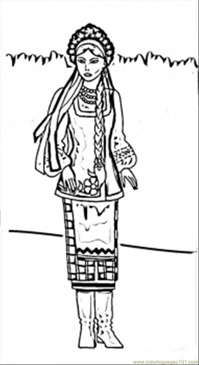 Ukrainian coloring pages for kids