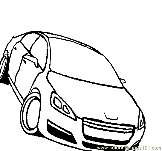 Peugeot 406 Colouring Pages Sketch Coloring Page