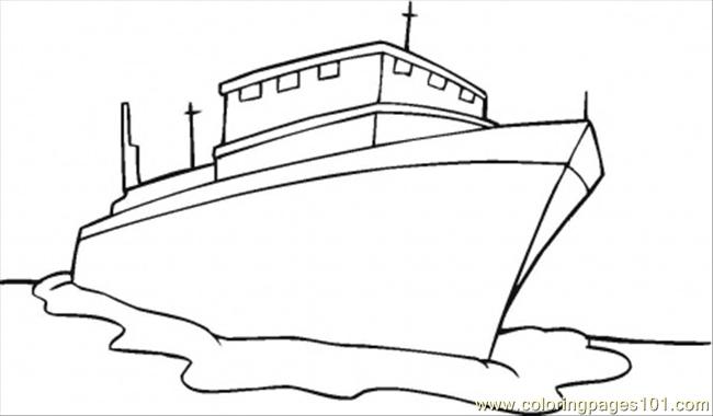Water transportation coloring pages
